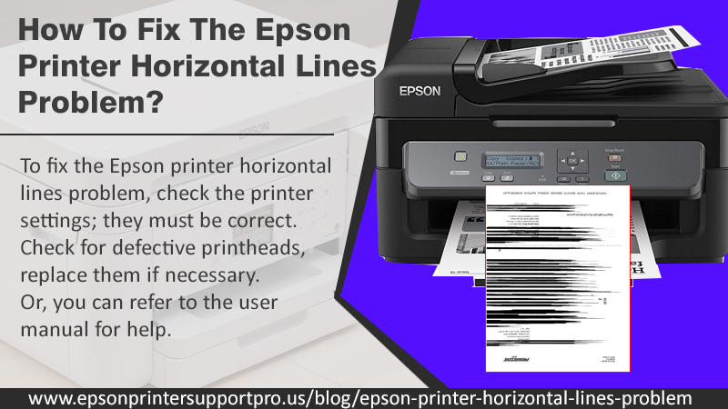 How To Fix The Epson Printer Horizontal Lines Problem 